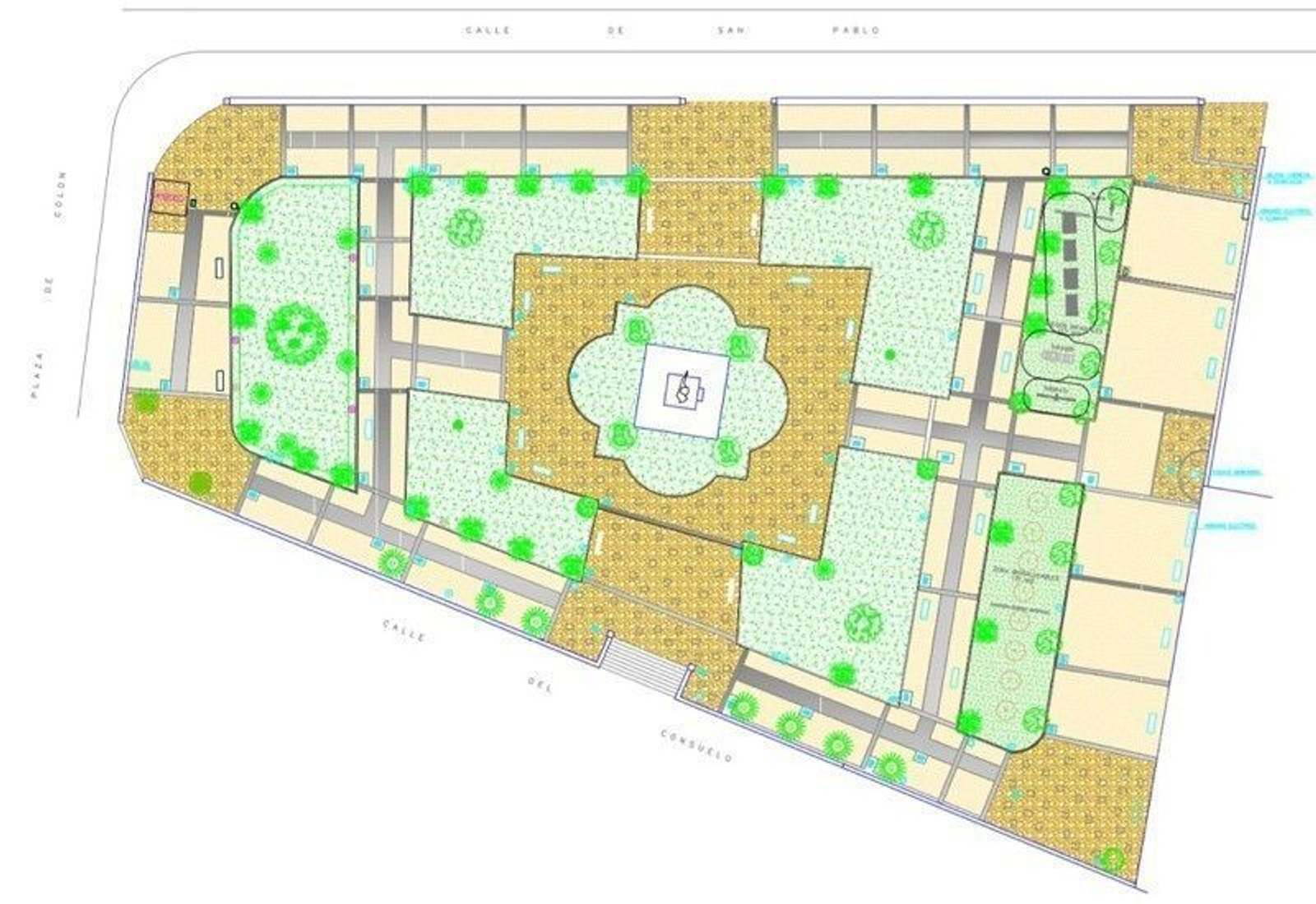 Reforma de parques y plazas: Colón